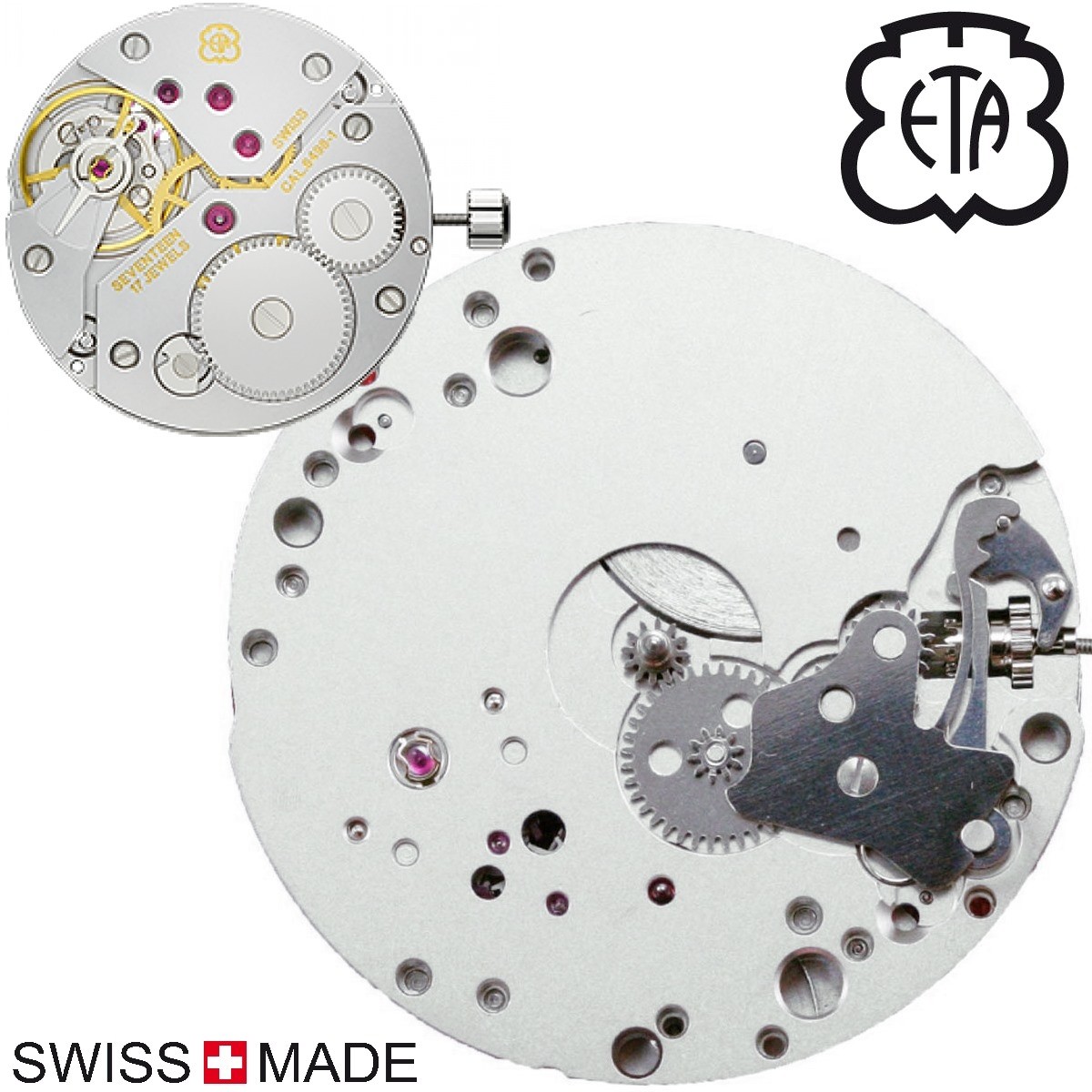 Unitas ETA 6498-1 SS Savonette Uhrwerk mit Handaufzug - der Preis ...